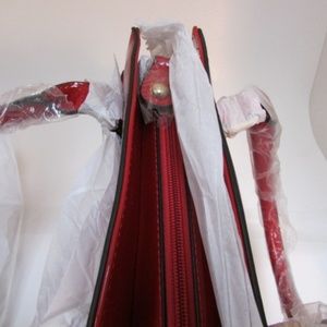 Isabelle | Bags | Isabelle Red Lead Free Vegan Leather Satchel | Poshmark